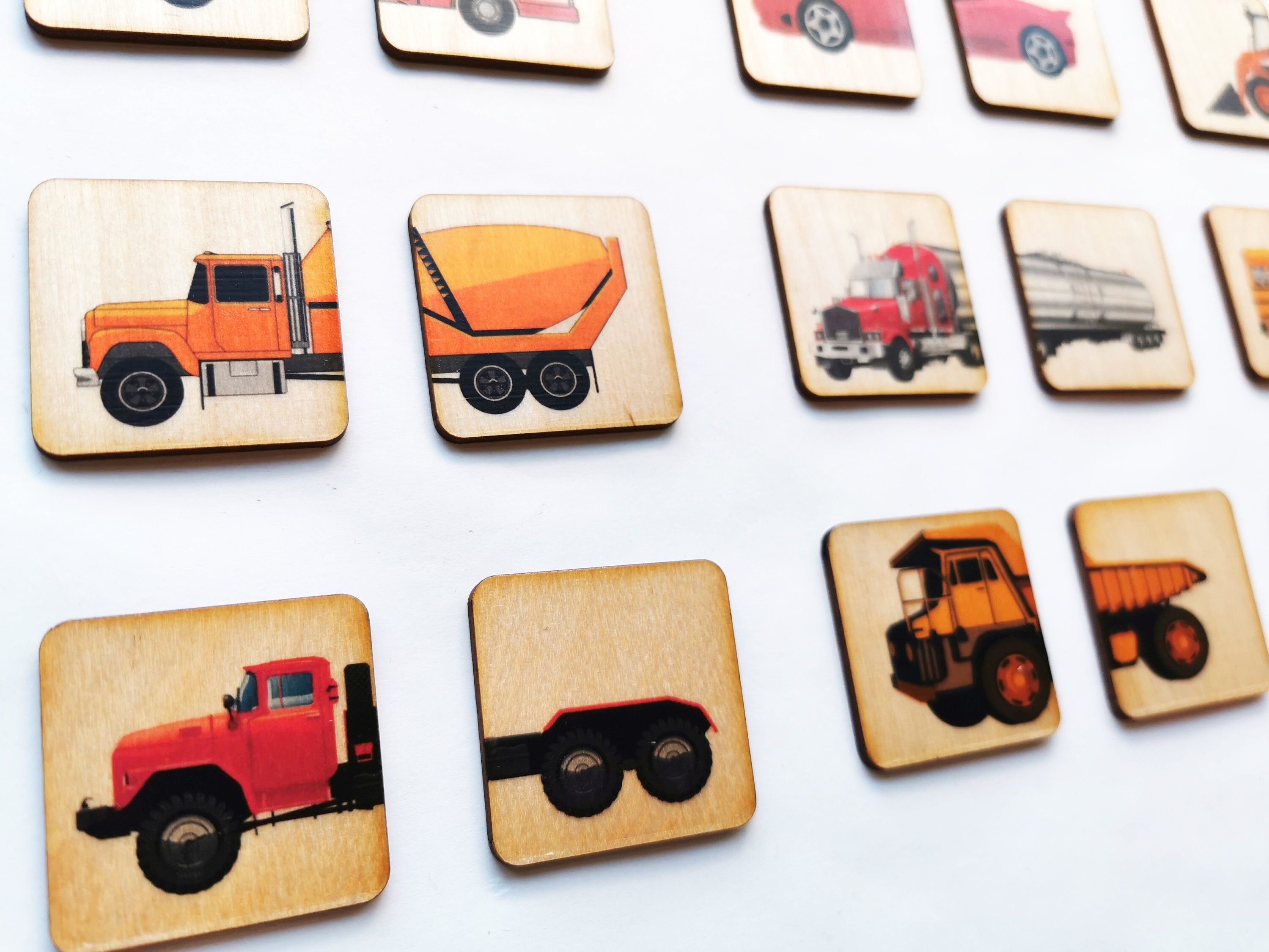 Wooden Vehicle Puzzle, Montessori Matching Puzzle Game - Etsy