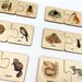 Montessori Wood Animals Puzzle/ Animals Habitat Sorting Game/ Nature ...