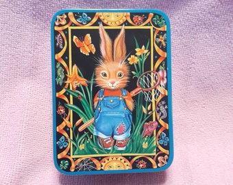 Rabbit Tin - Etsy