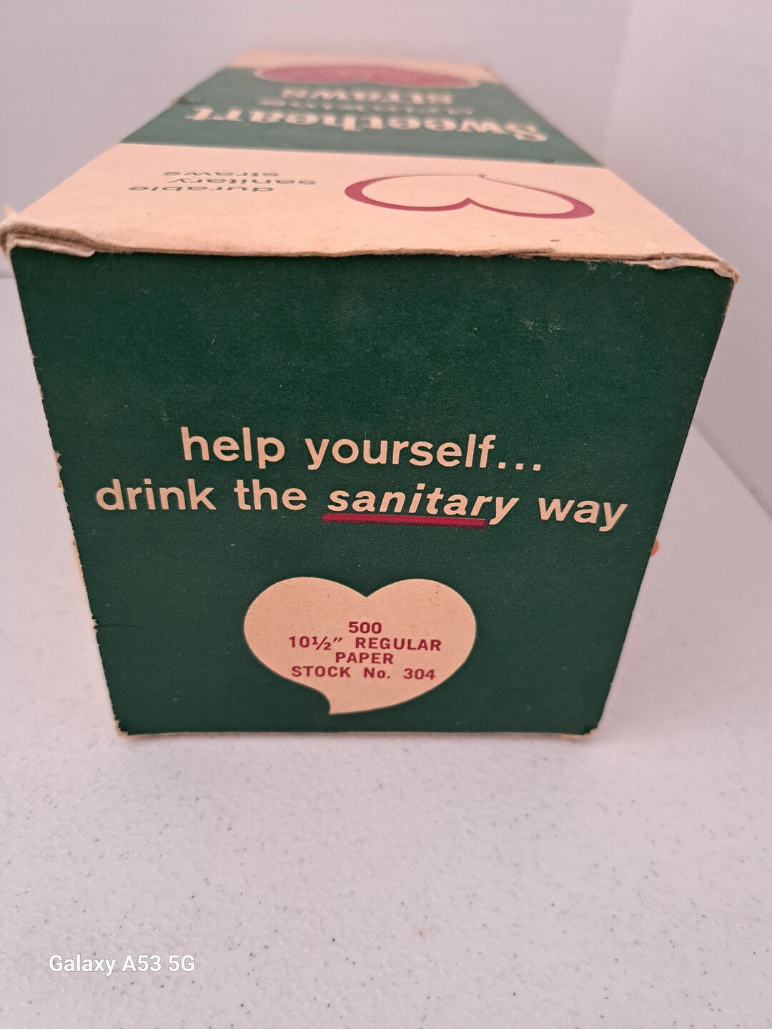 Vintage Sweetheart Soda Fountain 10 1/2" Paper Drinking Straws in ...