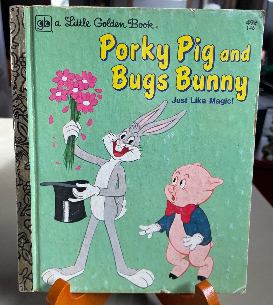 Vintage Porky Pig & Bugs Bunny Just Like Magic Little Golden Book - Etsy