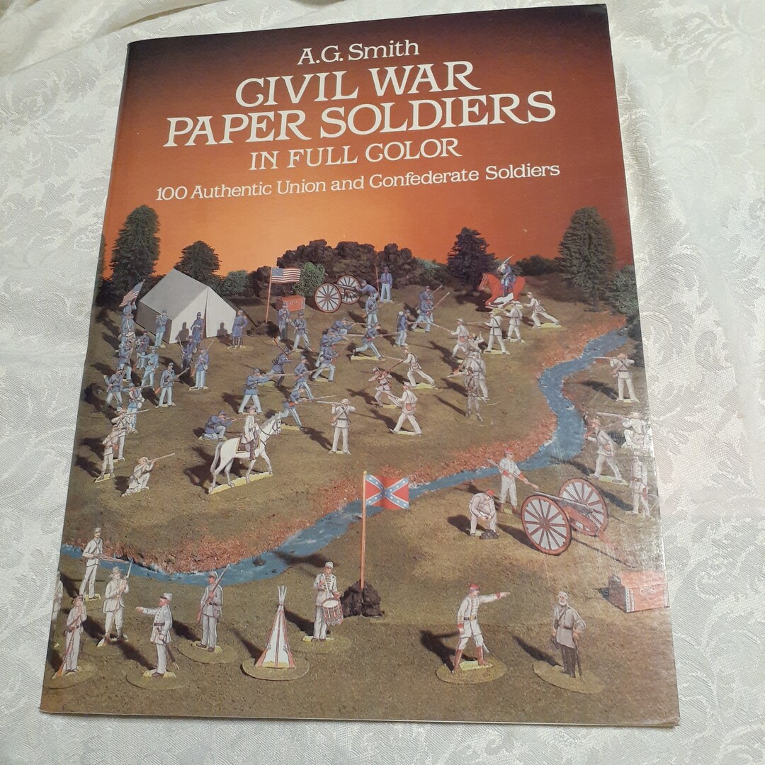 Vintage A.G. Smith Civil War Paper Soldiers Book NOS - Etsy