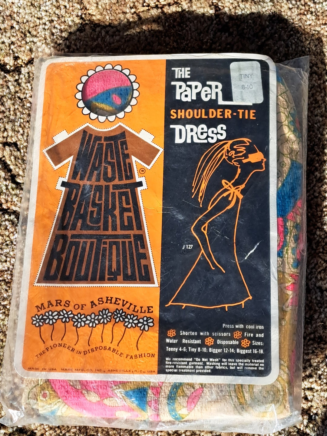 Vintage 1960s Mod Paper Dress in Package - Etsy