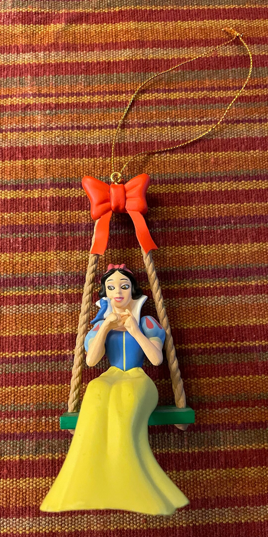 Vintage Grolier Disney Snow White on Swing Christmas Ornament - Etsy