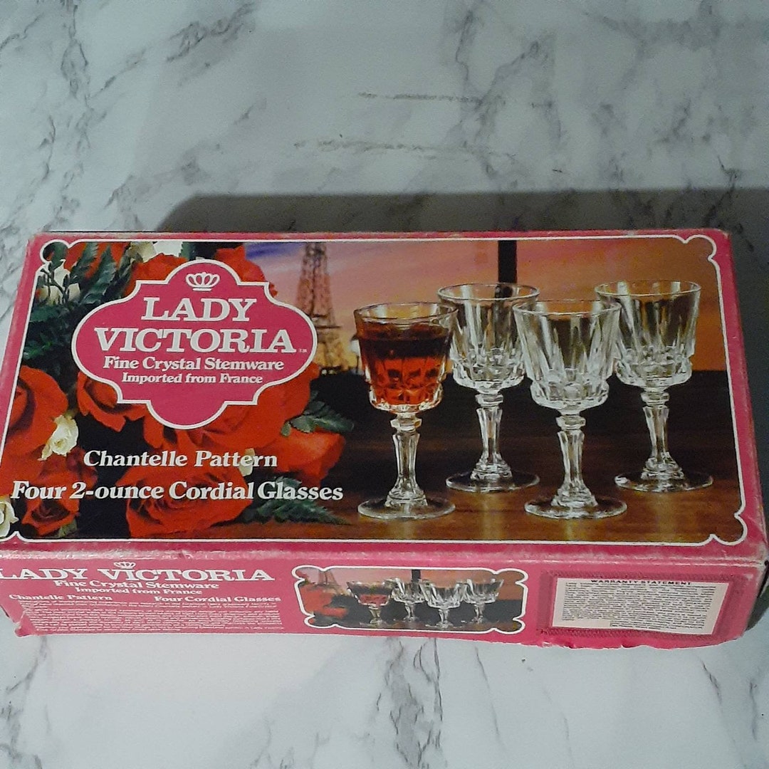 Vintage Lady Victoria Fine Crystal Stemware Imported From France ...