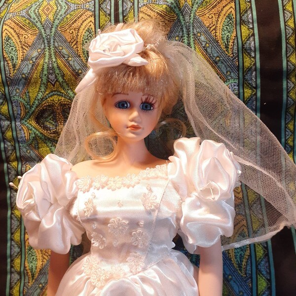 Porcelain Bride Doll - Etsy