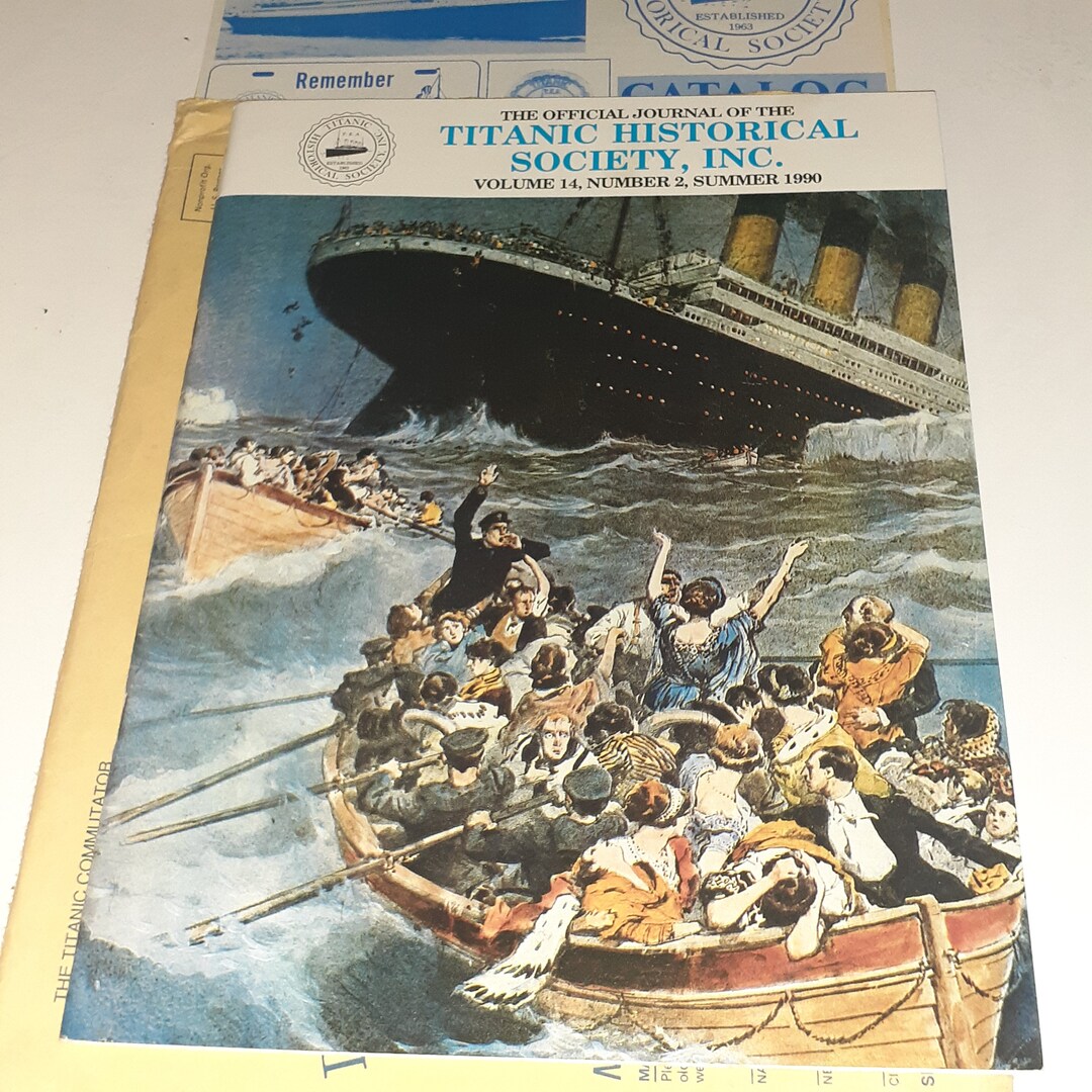 Vintage the Official Journal of the Titanic Historical Society Inc Vol ...