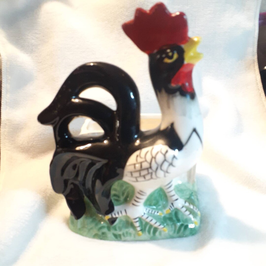 Vintage Rooster Planter Made in Japan - Etsy