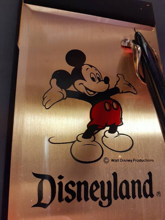 Vintage Disneyland Mickey Mouse Notepad Penholder With Box | Etsy