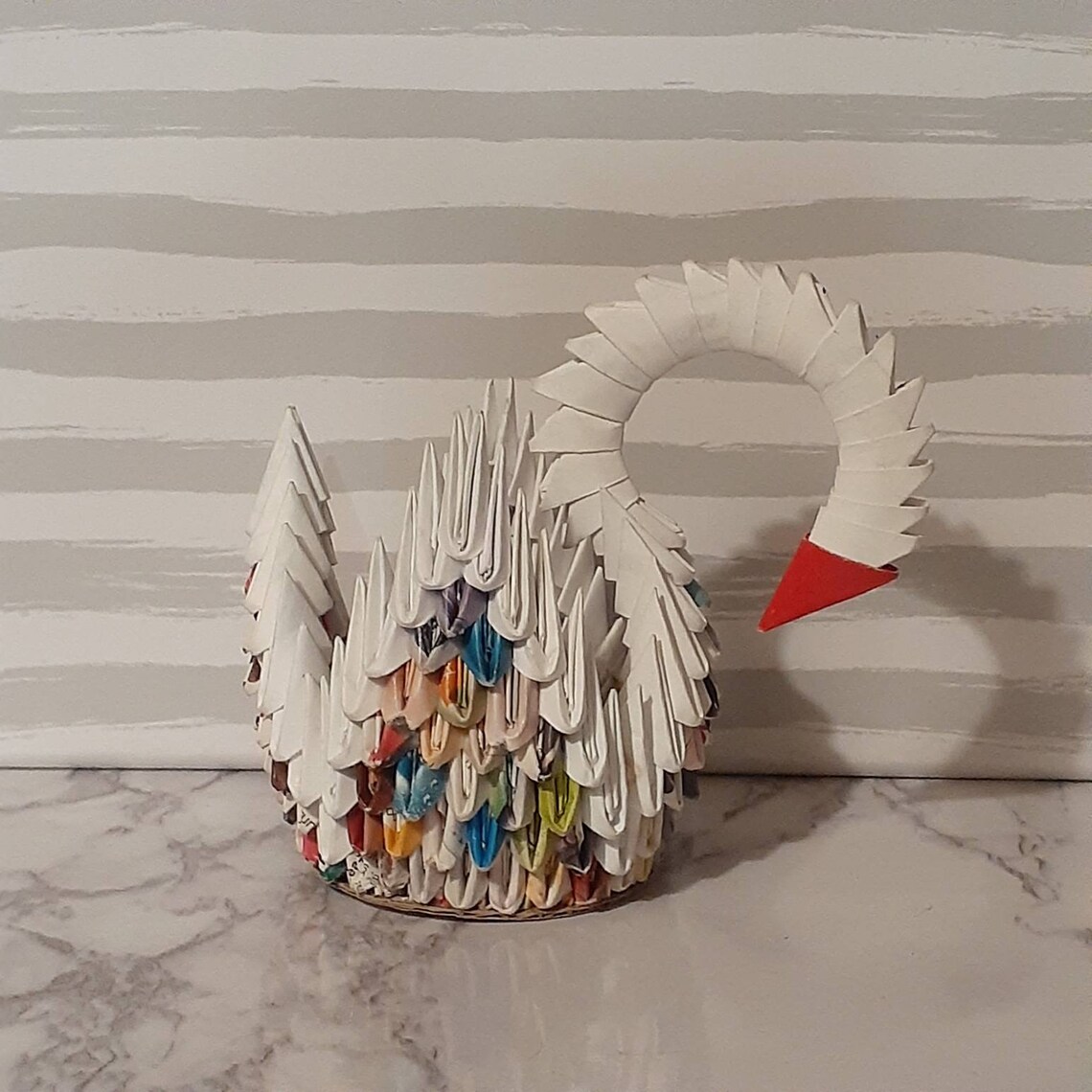 Handcrafted Origami Swan Basket - Etsy
