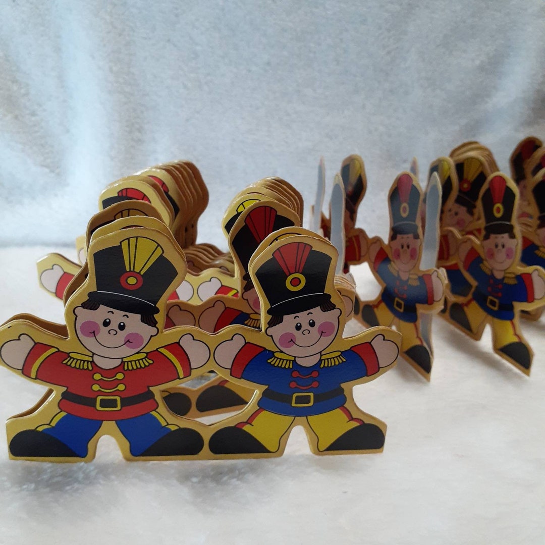 Vintage Toy Soldier Die Cut Card Stock Christmas Garland 104" Russ ...