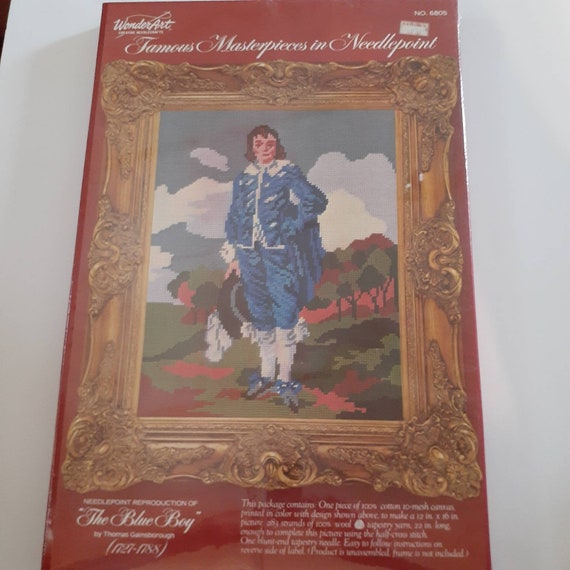 The Blue Boy Needlepoint Kit 6804. New in Package by | Etsy