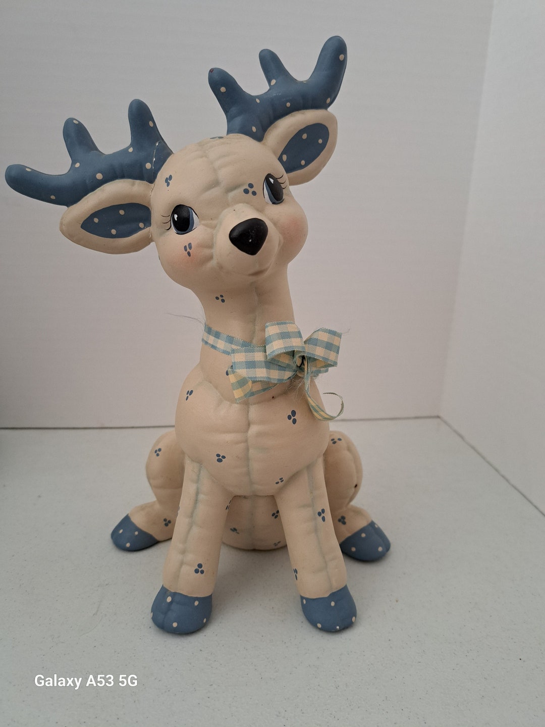 Vintage Kimple Softy Ceramic Reindeer - Etsy