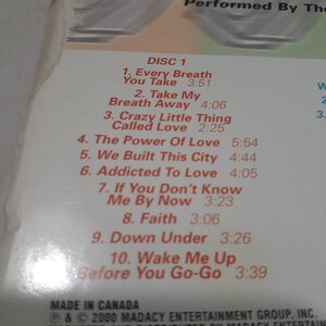 Vintage Hits From the 80s Performed by the Countdown Singers 3 Music CD ...