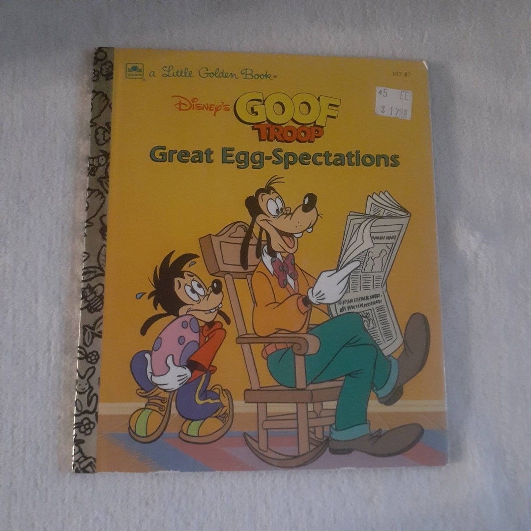 Vintage 1992 Little Golden Book Disney's Goof Troop Great Egg ...