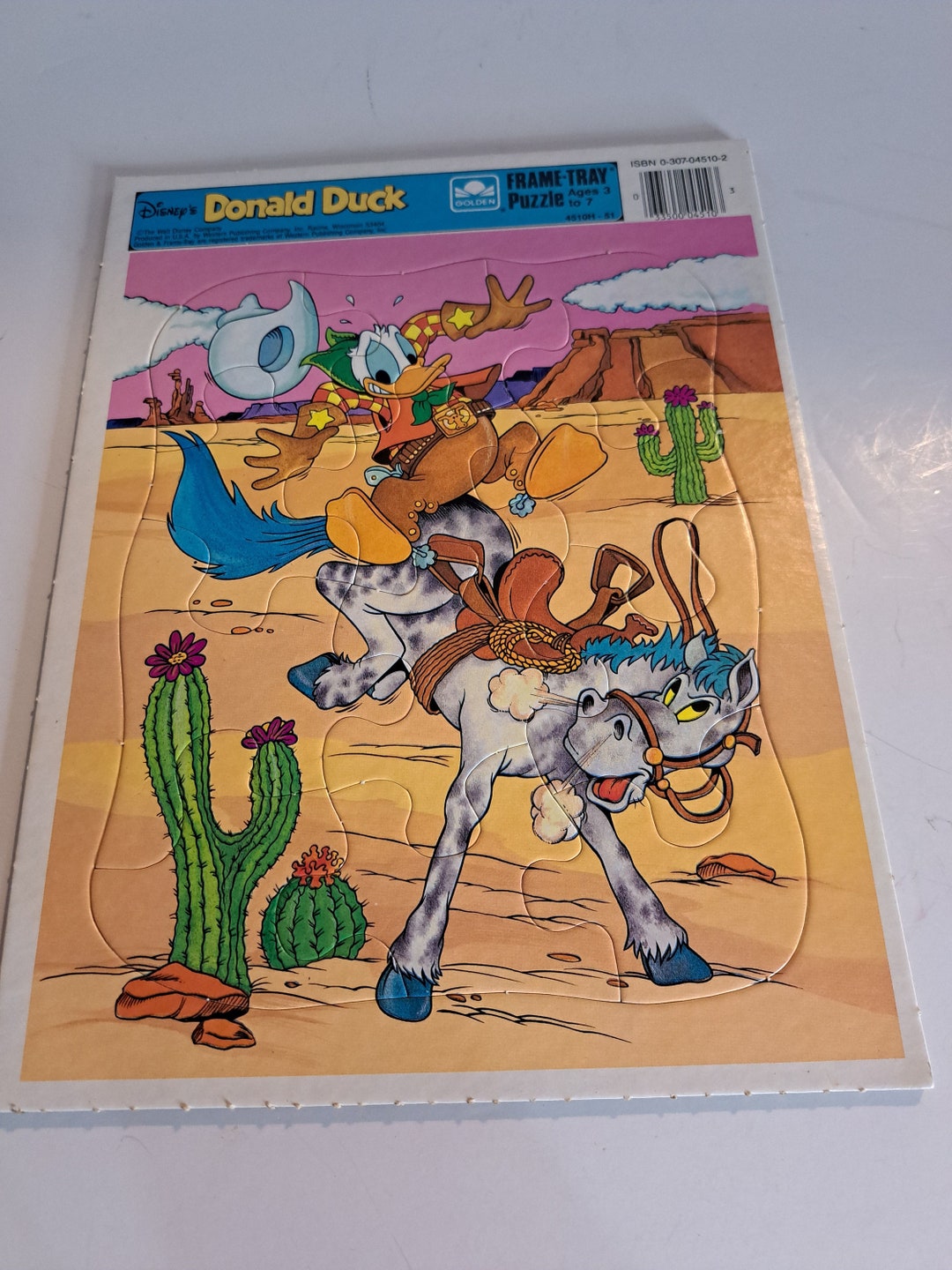 Vintage Disney Donald Duck Frame Tray Puzzle 4510H-51 - Etsy