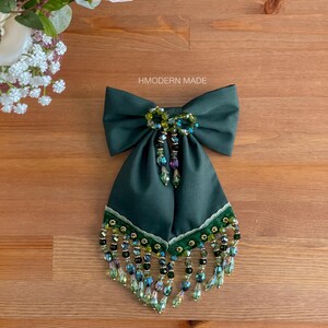 Hmong Hunter Green Sailor Hair Bow Hmong Inspired Hair Bow - Etsy