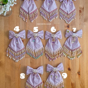 Hmong Purple Sailor Hair Bow Hmong Inspired Hair Bow - Etsy