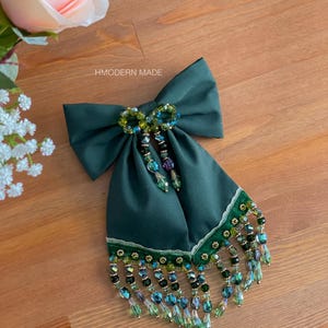 Hmong Hunter Green Sailor Hair Bow Hmong Inspired Hair Bow - Etsy