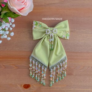 Hmong Lime Green Sailor Hair Bow - Hmong Inspired Hair Bow - Etsy