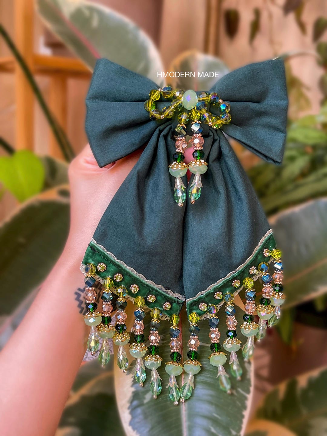 Hmong Green Sailor Hair Bow Hmong Inspired Hair Bow - Etsy