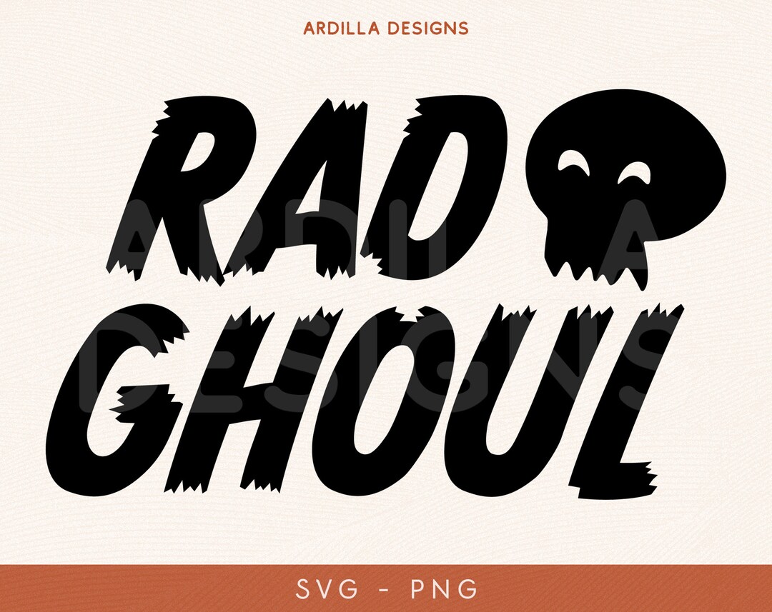 Rad Ghoul Halloween Clipart: Funny Girl Costume SVG PNG (digital ...