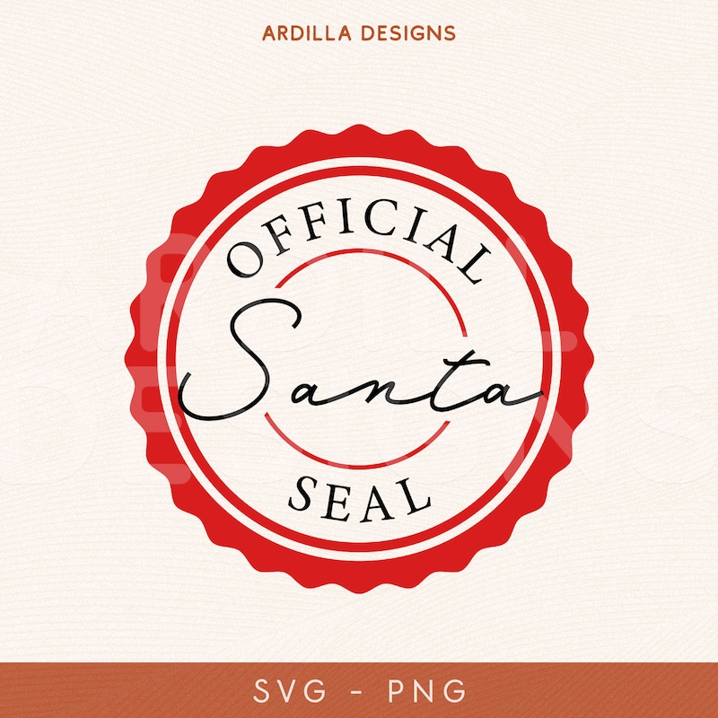 Santa Approved Stamp - Etsy