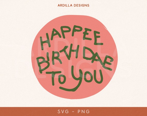 Happee Birthdae SVG PNG Magic Birthday Cake for Wizards and | Etsy