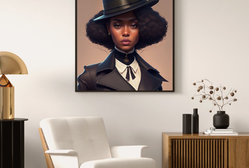 Maxine AI Art Canvas Wraps Square Frame - Etsy