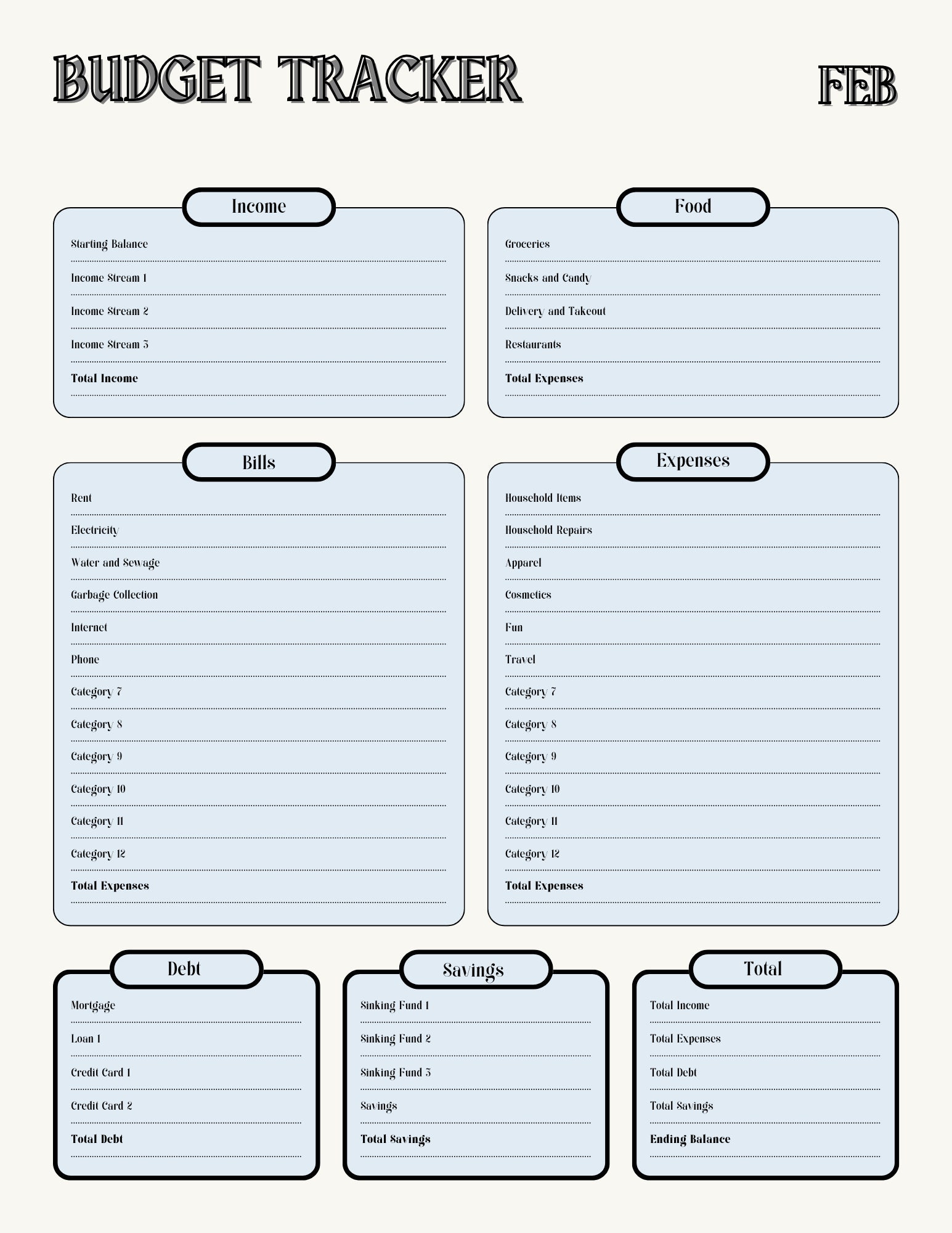 Budget Tracker Your Ultimate Budget Tracker for Financial Empowerment ...