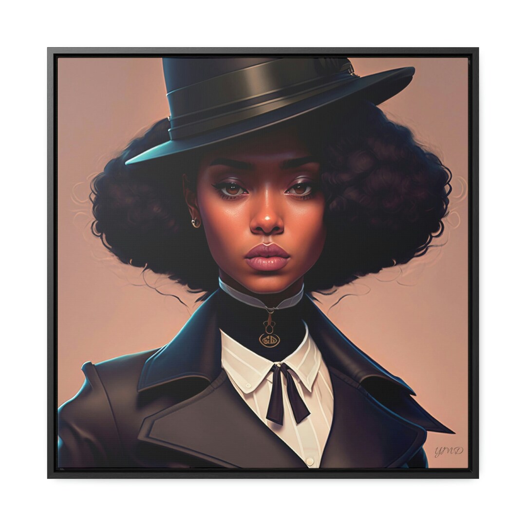 Maxine AI Art Canvas Wraps, Square Frame - Etsy