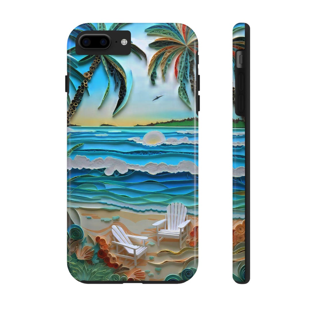 Bohemian Beach Serenity Impact Resistant Phone Case, Tough Phone Cover ...