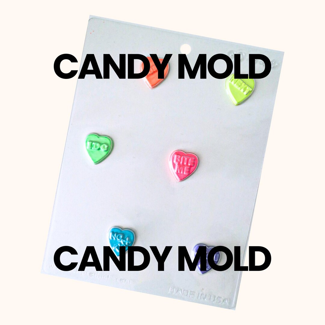 Cheeky Chat Hearts Candy Mold - Chocolate, Candy Making, Gummies, Melts ...