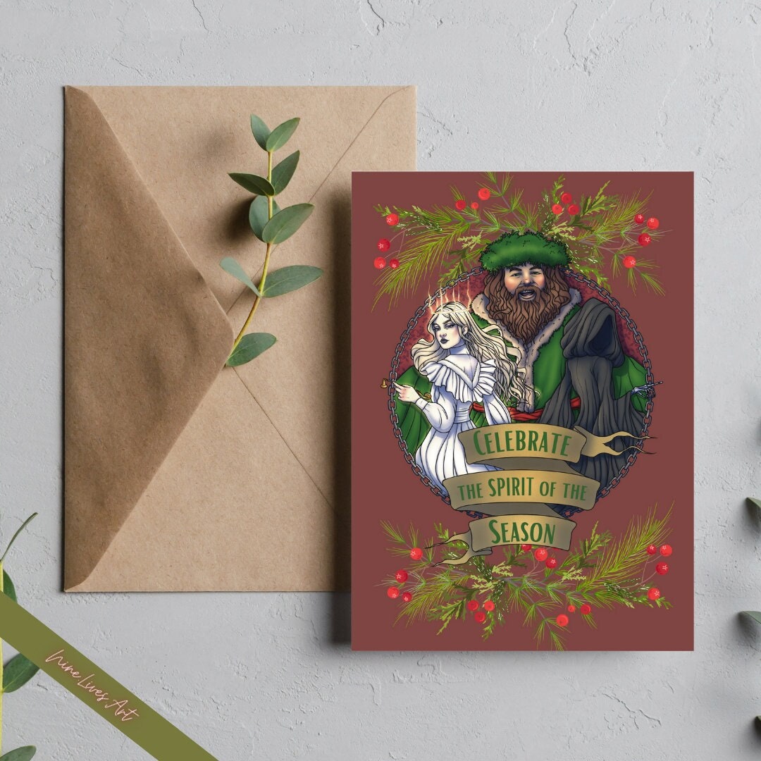 Christmas Carol spirit of the Season Card digital Download - Etsy