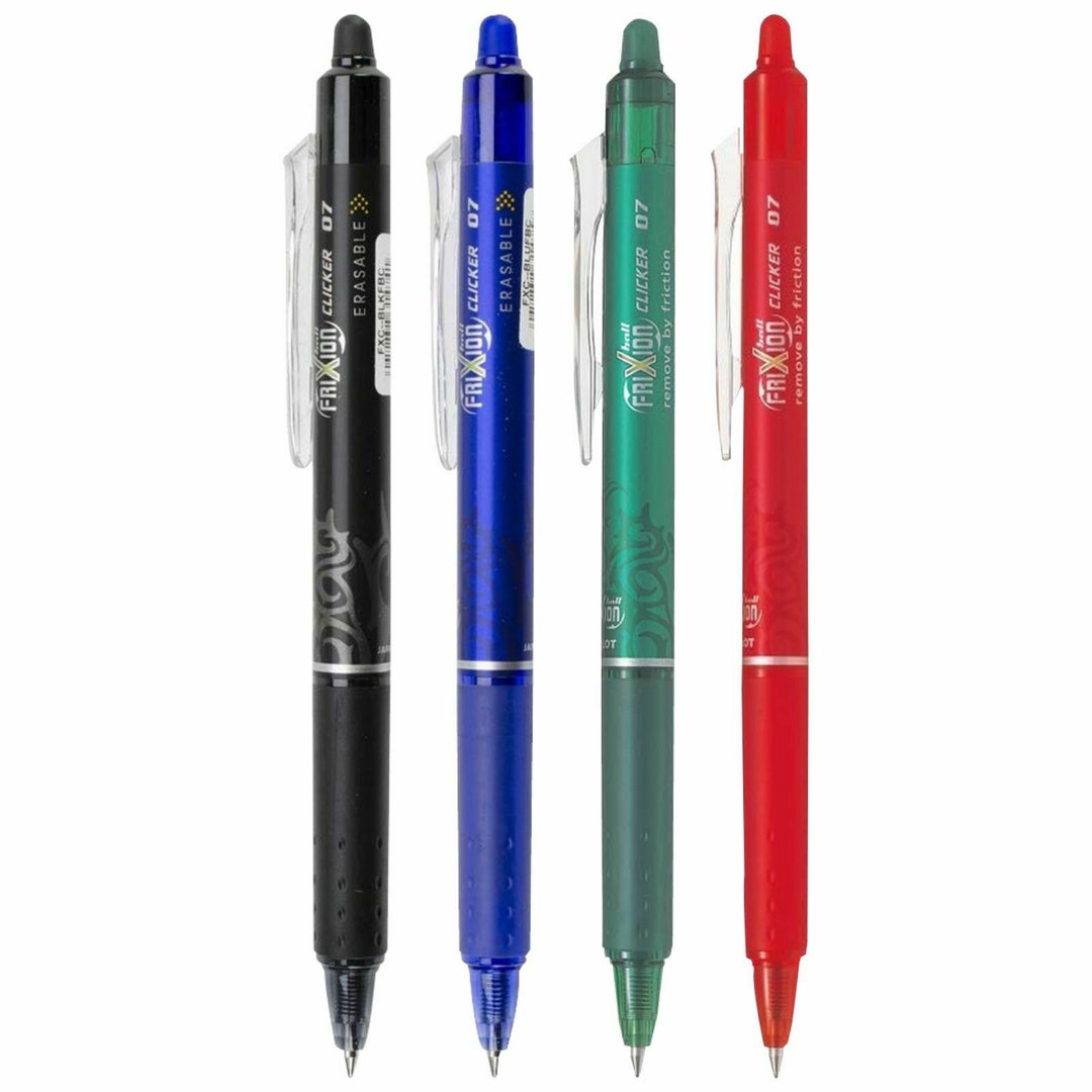 Pilot Frixion Clicker Retractable Fine Rollerball Erasable Pens Pen 0 ...