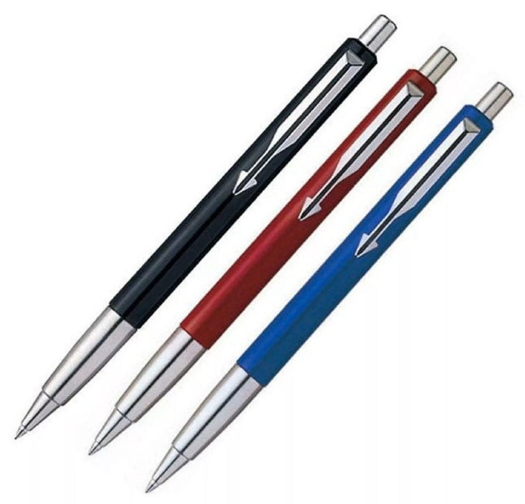 Parker Vector Standard Ball Pen CT Black, Blue, Red gift Box Blue Line ...