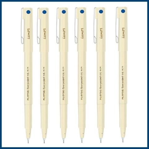 PILOT HI-TECH Point Pens 05 Fine Line 0.5mm Black,blue,red & Green - Etsy