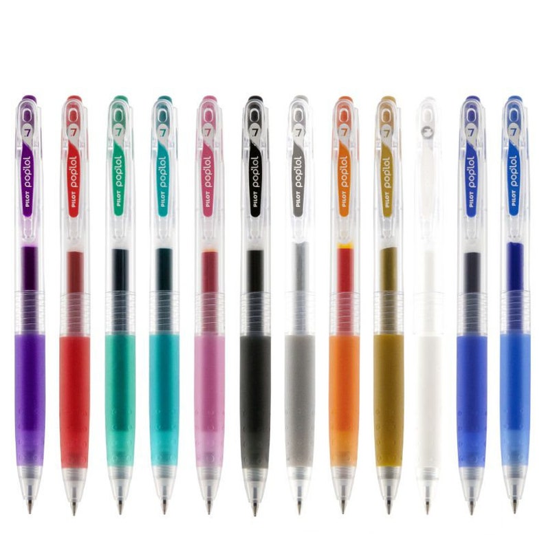 Pilot Pop'lol Gel Ink Roller Ball Pen 0.7mm Extra Smooth Rubber Grip - Etsy