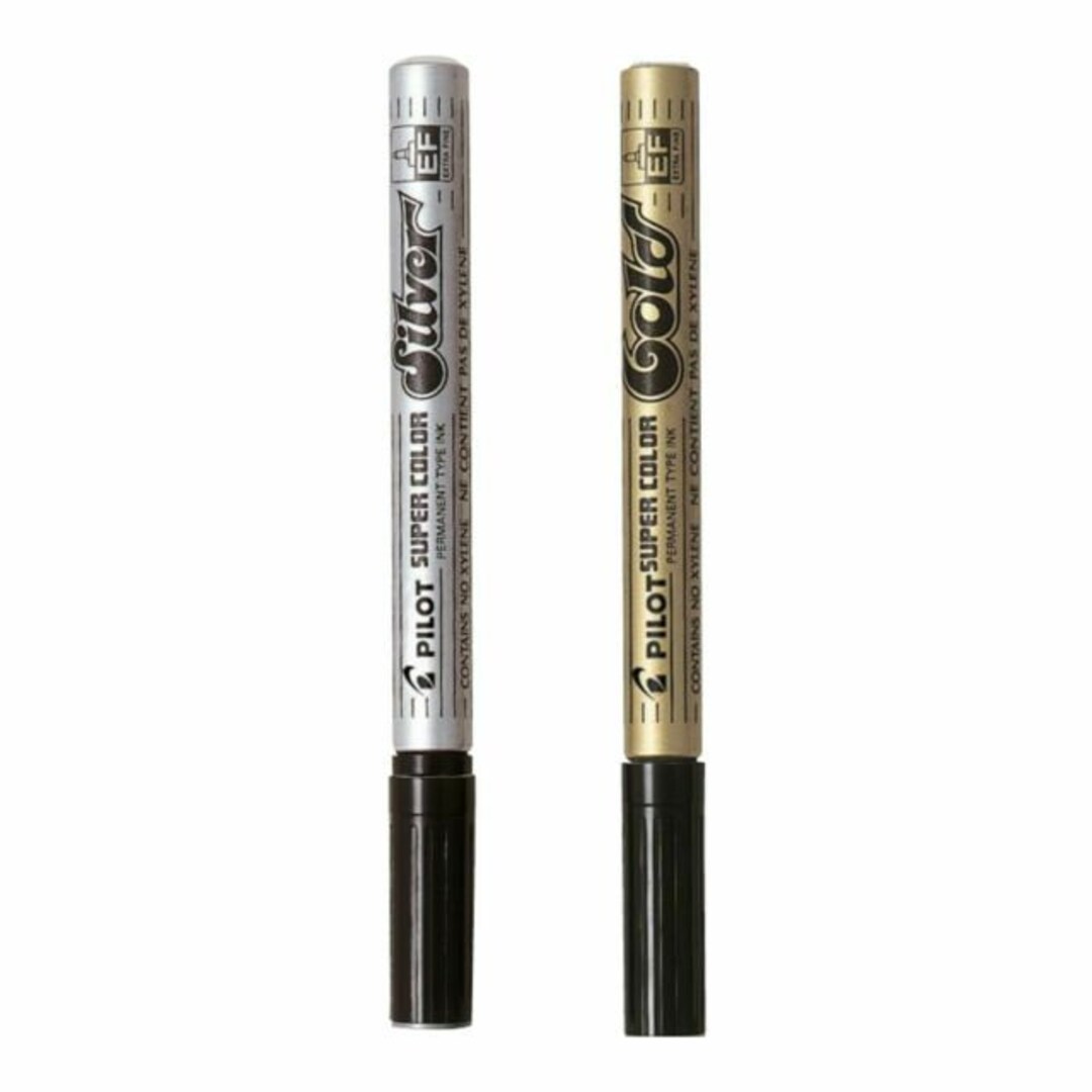 Pilot Metallic Super Colour Extra Fine 0.5mm Line Permanent Marker ...