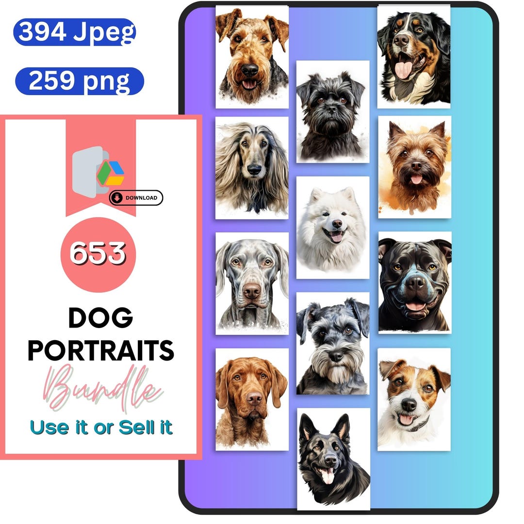 653 Puppy Clipart Bundle | Dog Breeds PNG & JPEG | Cute Dog Breed ...