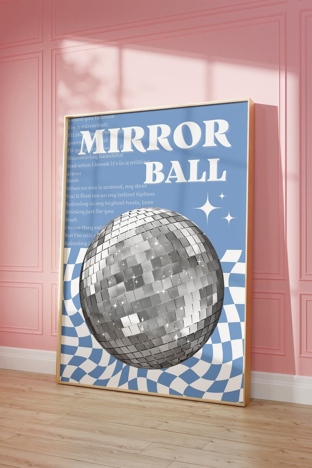 Taylor Swift Poster Mirror Ball Poster Taylor Swift - Etsy