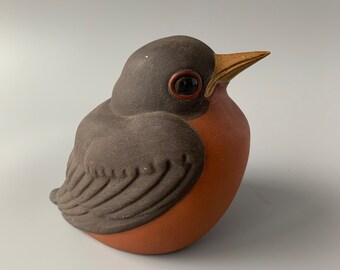 Pottery Robin Bird - Etsy