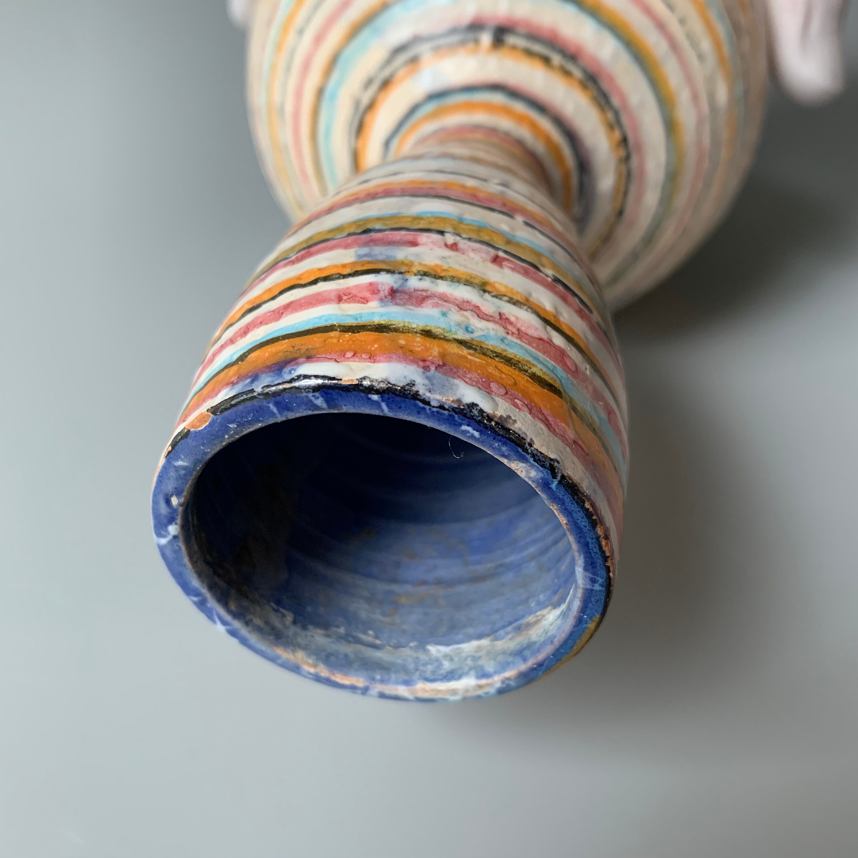 Vintage Mid Century Guildcraft Multi-stripe Vase, Made in Italy - Etsy