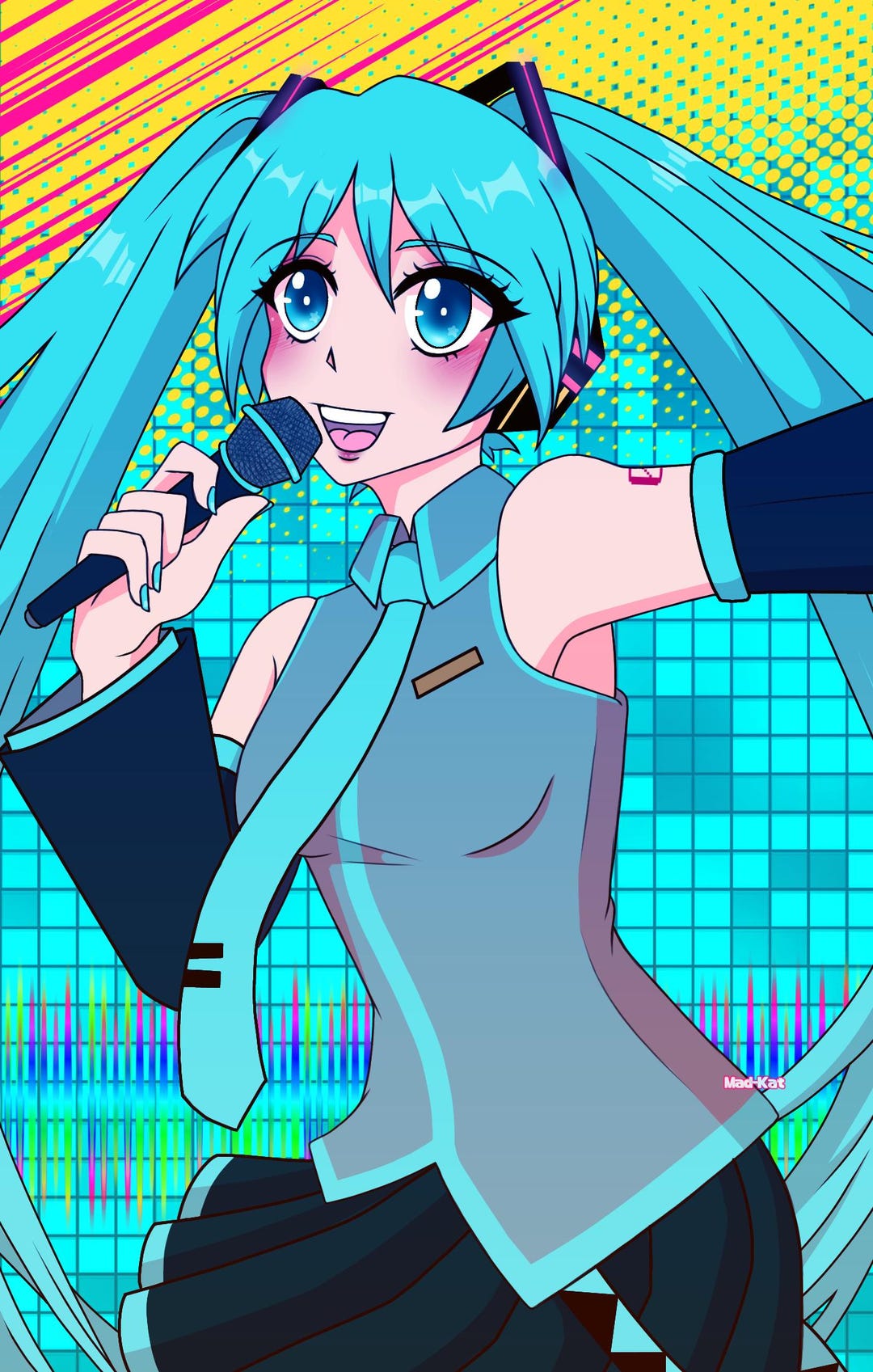 A4 Vocaloid Miku Print - Etsy
