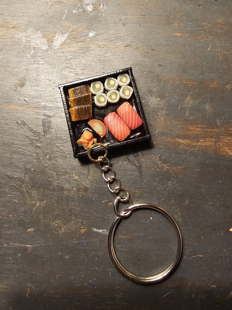 Sushi Box Keychain - Etsy