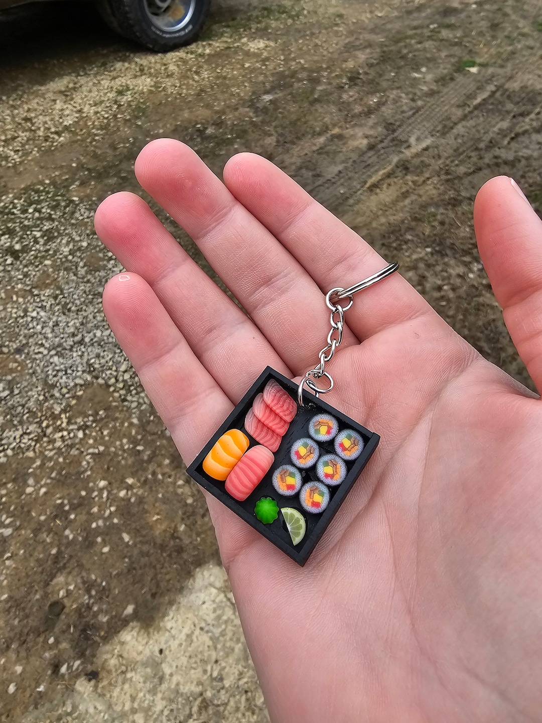 Sushi Box Keychain - Etsy