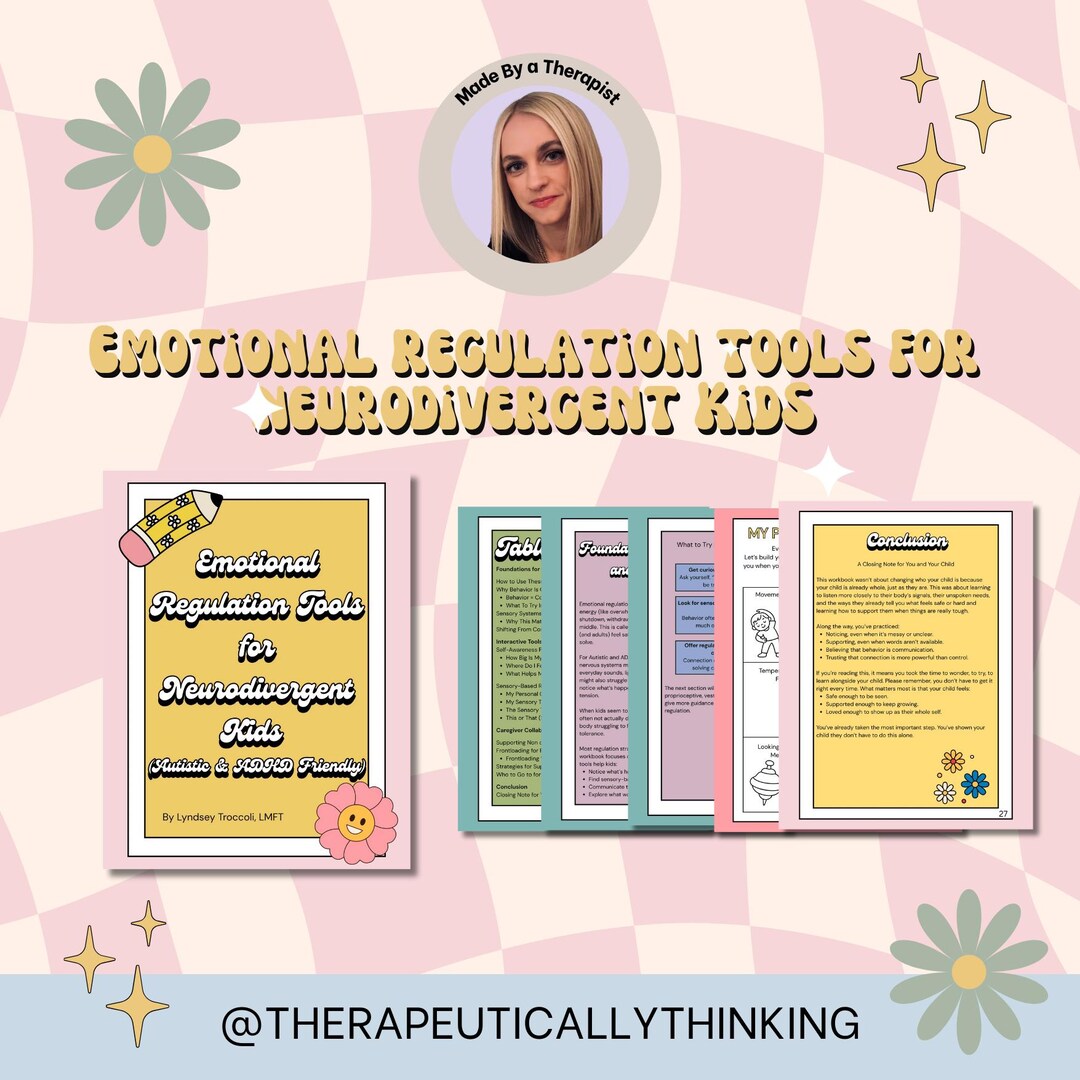 Digital Emotional Regulation Workbook | Neurodivergent Kids (autism ...