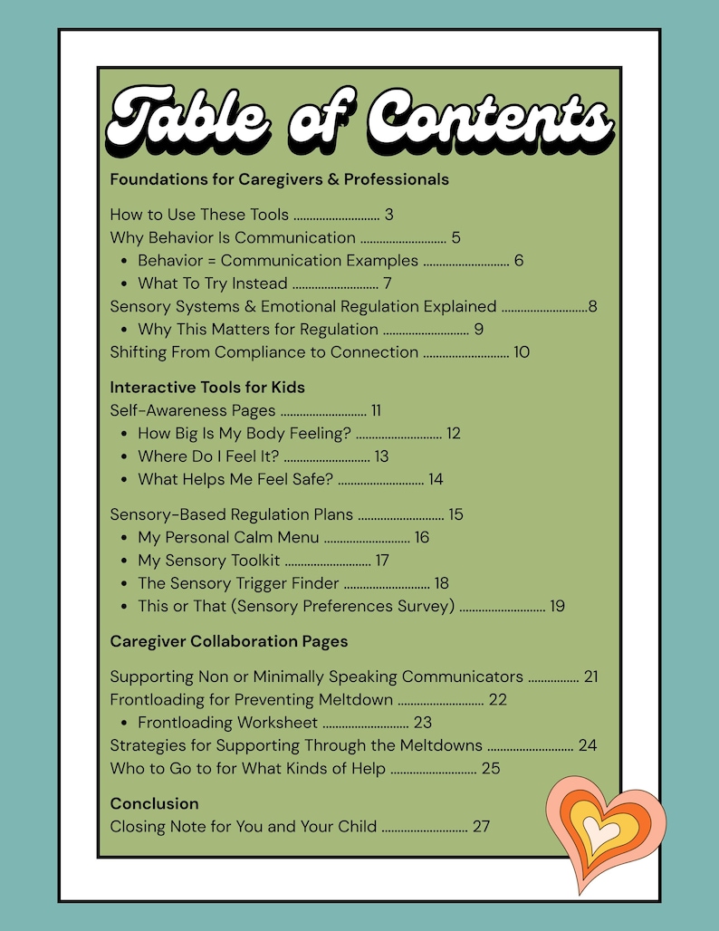 Digital Emotional Regulation Workbook | Neurodivergent Kids (autism ...