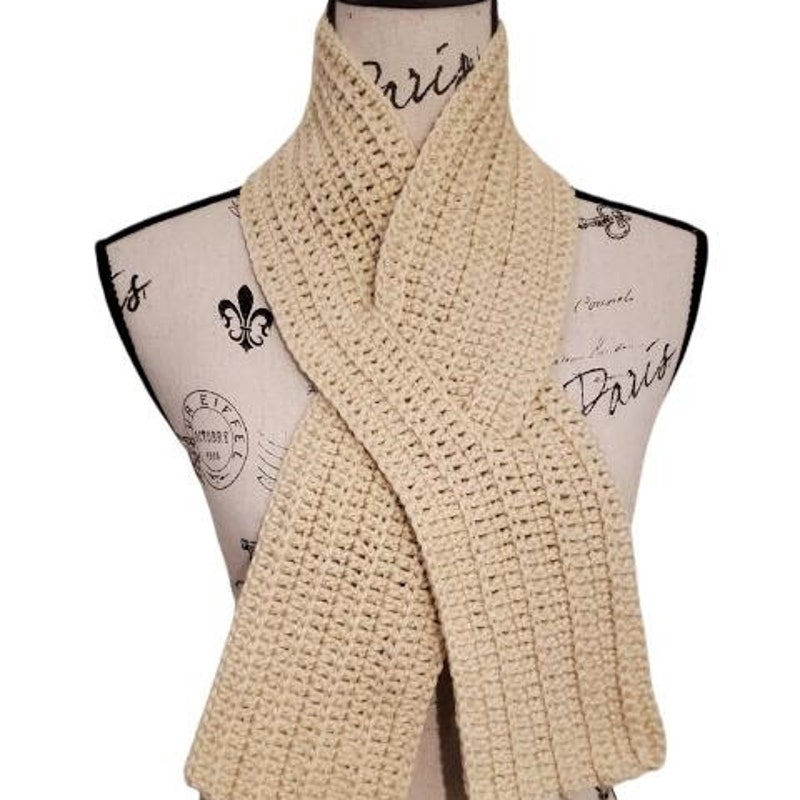 Knit Keyhole Scarf - Etsy