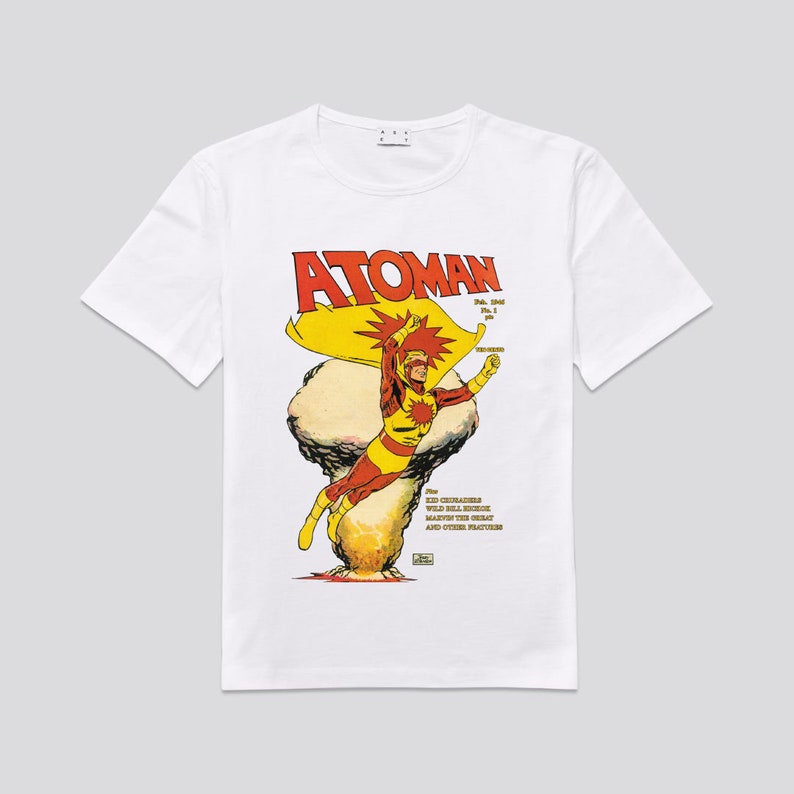 Atoman 1946 Classic Comic Book Cover, Photoshop Psd, PNG Digital ...